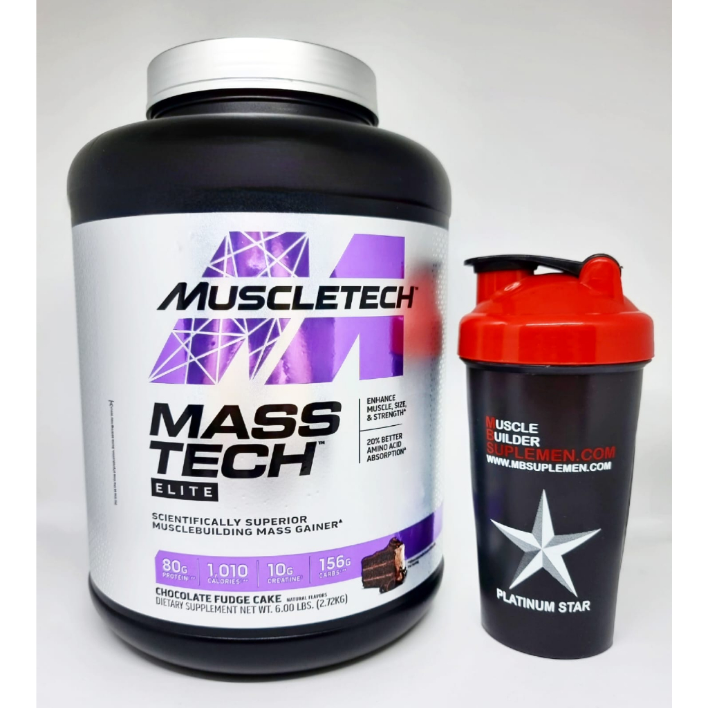 Jual Masstech Muscletech 6 lbs Mass Tech Gainer Muscle Gain Lean Bulk ...