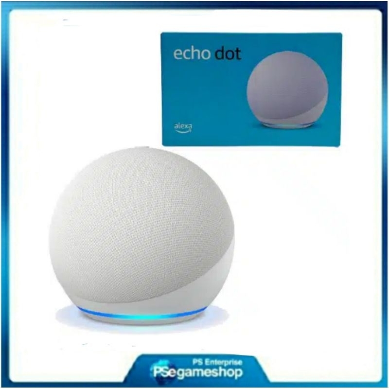 Jual Amazon Echo Dot (5th Gen) Glacier White | With bigger vibrant ...
