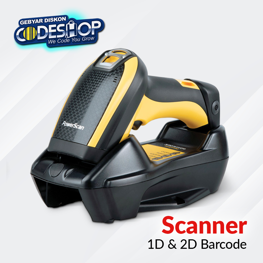 Jual Datalogic PowerScan PBT9501 Scanner Barcode 1D 2D Imager Wireless 90 Meter Cradle | Shopee ...