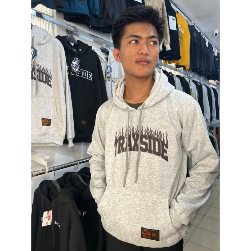Jual Jaket [ COD ] Switer Sweater Hoodie Grey Pria aesthetic Hoodie ...