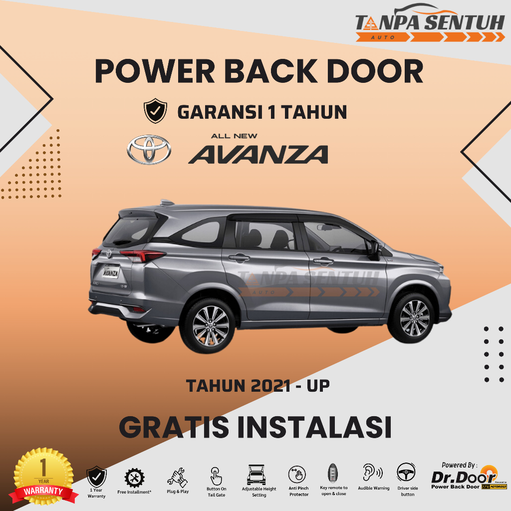 Jual All New Avanza 2021+ Power Back Door / Electric Tail gate / Pintu ...
