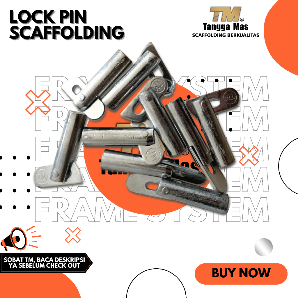 Jual LOCK PIN GALVANIS / PENGUNCI SILANGAN CROSS BRACE SCAFFOLDING ...