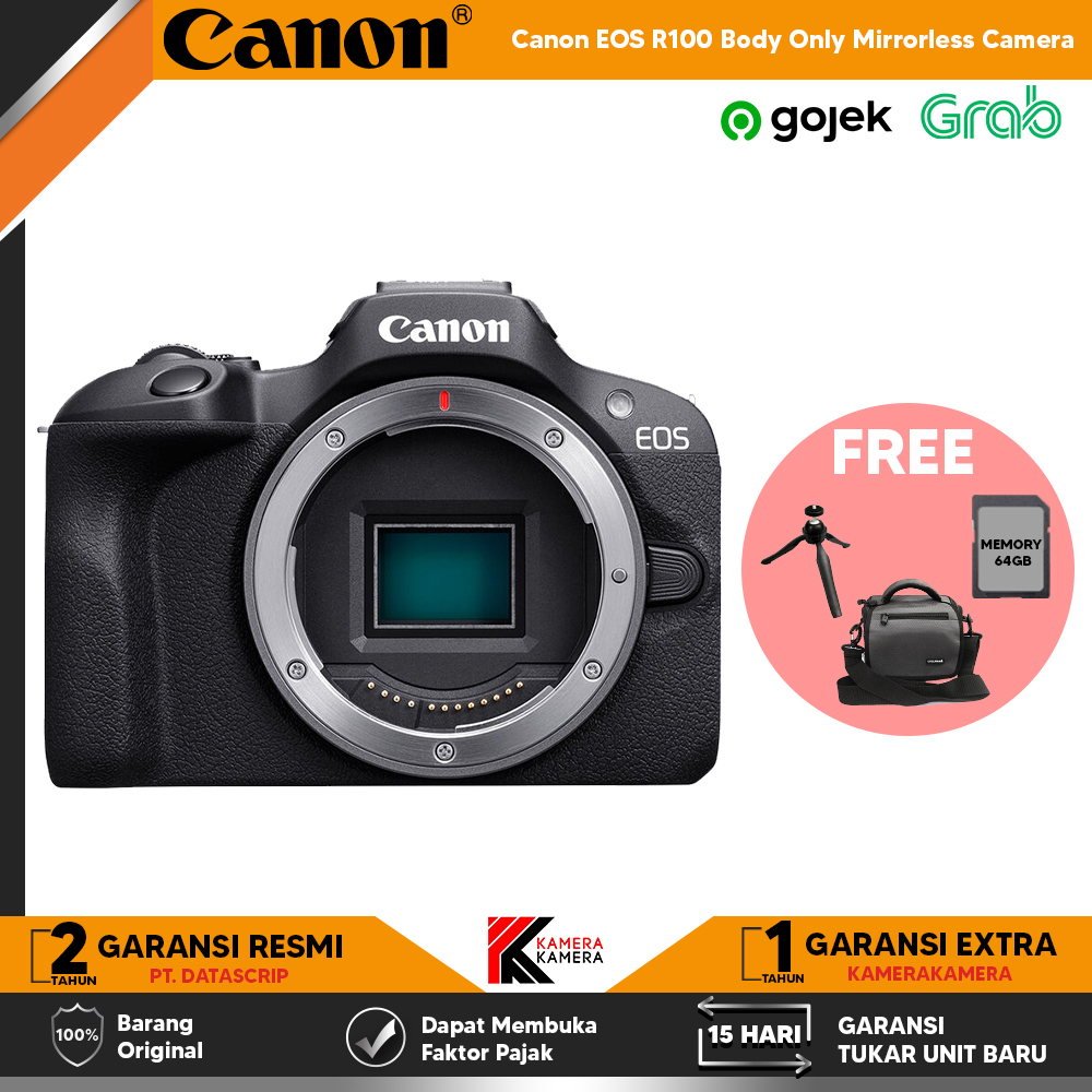 Jual Canon EOS R100 Body Only Mirrorless Camera Canon R 100 GARANSI ...