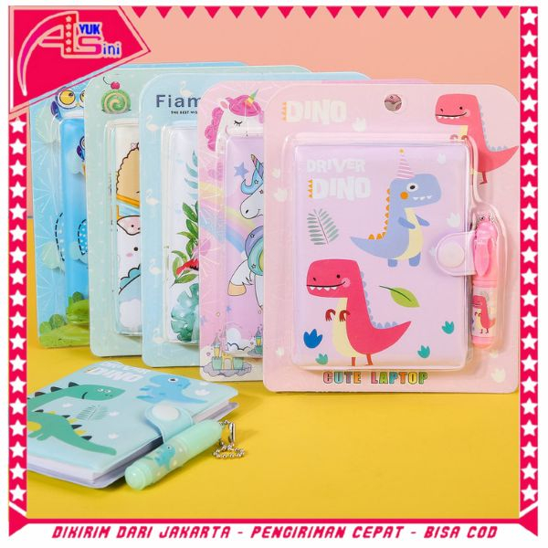 Jual BG Set Mini Note Book Notes Unicorn Free Pena Kartun Lucu Kreatif ...