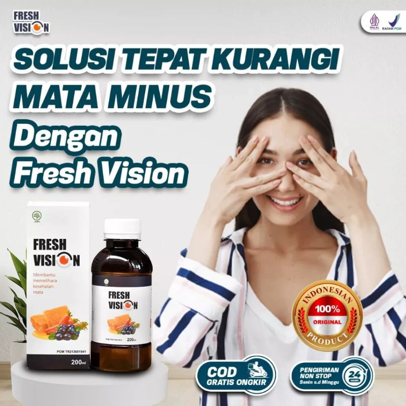 Jual Fresh Vision Madu Original (Suplemen Kesehatan Mata Terapi Mata ...