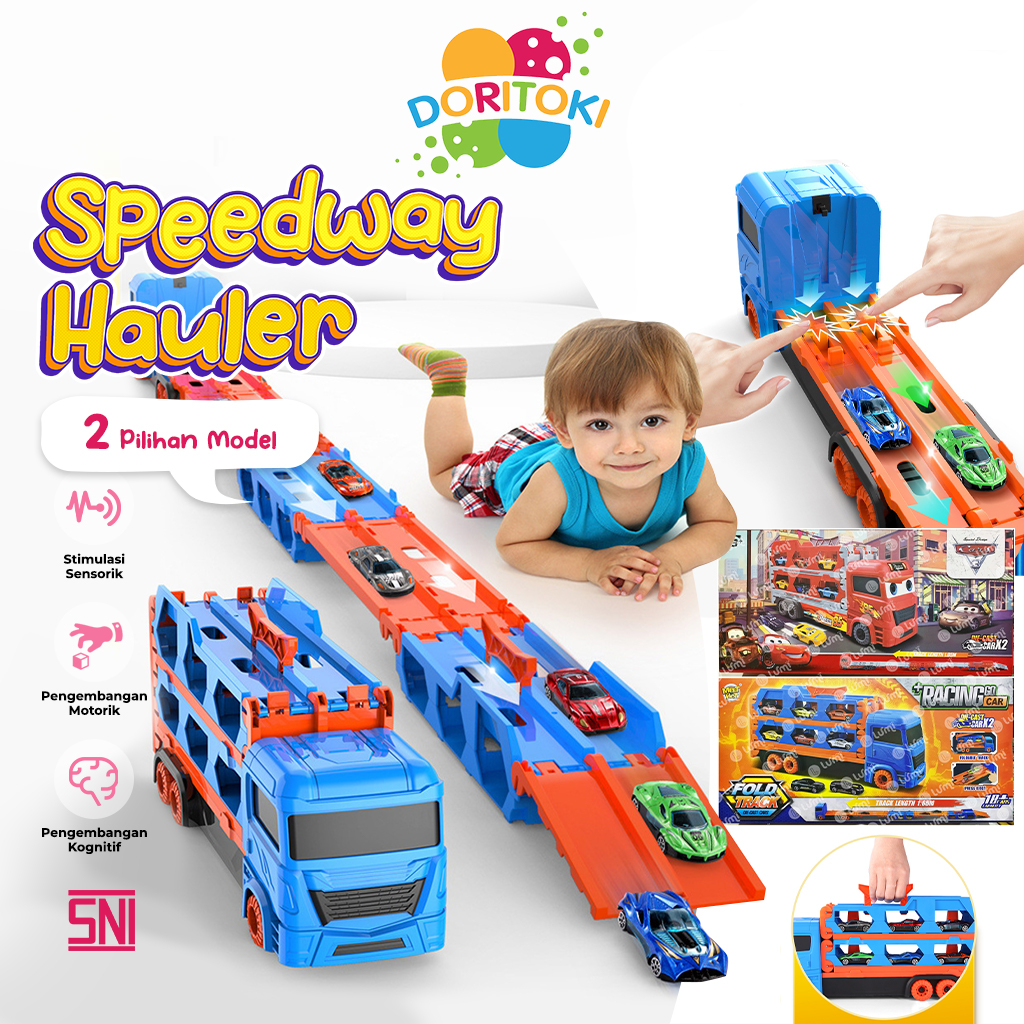 Jual Doritoki SNI Mainan Anak Mobil Truk Container Truck Speedway ...
