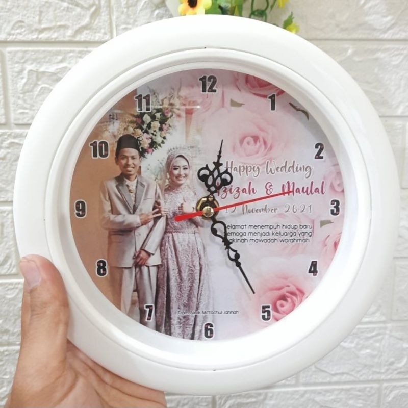 Jual Kado Pernikahan, Kado Jam Dinding Custom, Kado Ulang Tahun, Free ...