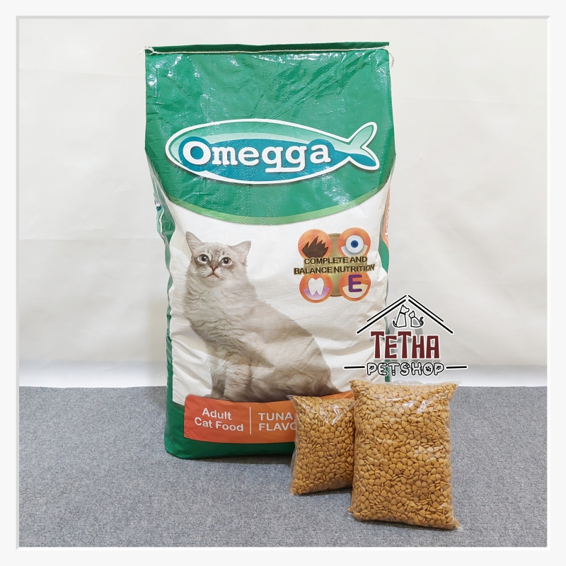 Jual Omega Cat Food Adult Tuna Flavor Repack 1 kg Makanan Kucing ...