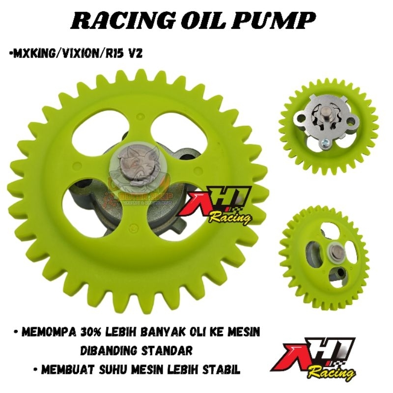 Jual POMPA OLI RACING OLI PUMP HI FLOW MXKING VIXION NEW 150 XABRE R15 V1 V2 V3 WR 155 MX KING ...