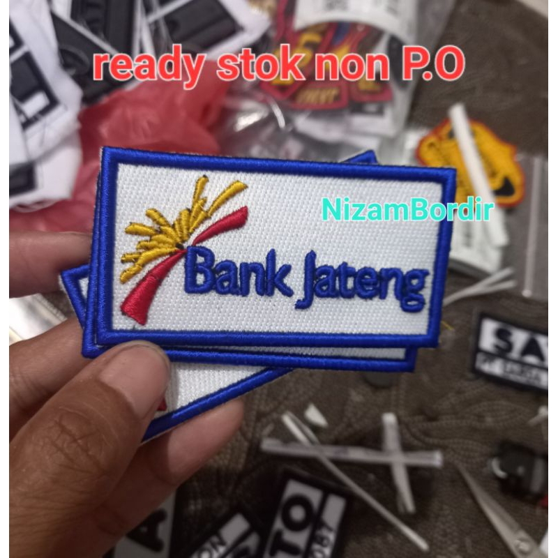 Jual logo bank jateng(bordir timbul &Rata/normal) untuk satpam bank ...