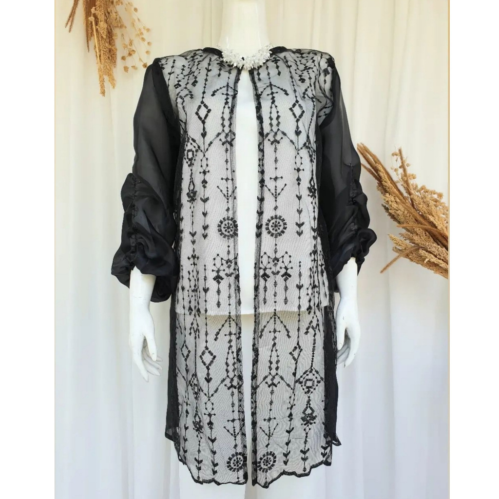 Jual PHARI Outer Organza Mewah Premium Ethnic Outer Etnik Outer Tille ...