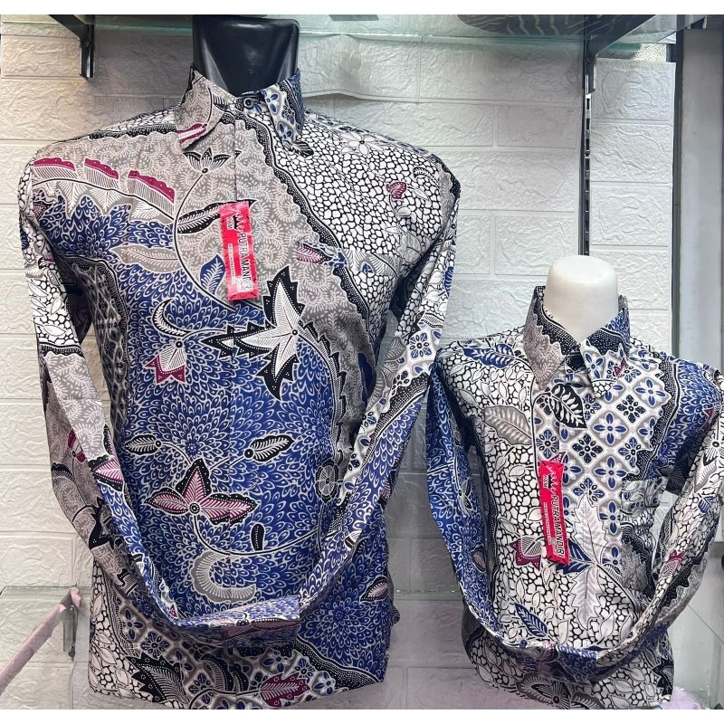 Jual Raja Batik Store, Batik Couple Ayah dan Anak Laki Laki Pria Lengan ...