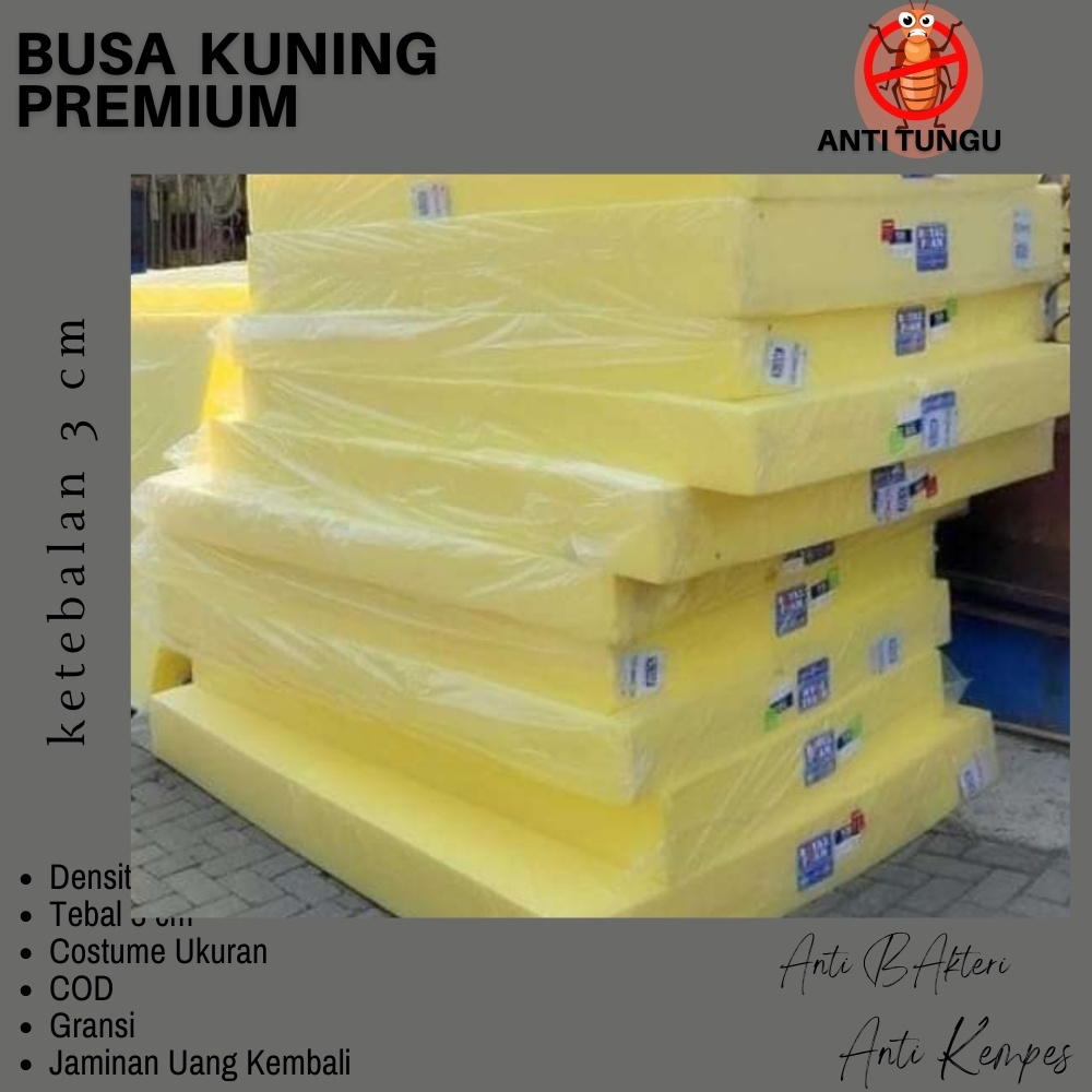 Jual Busa kasur Lembaran Tebal Murah Ukuran 200x150 Tinggi 3 Cm / Spons ...