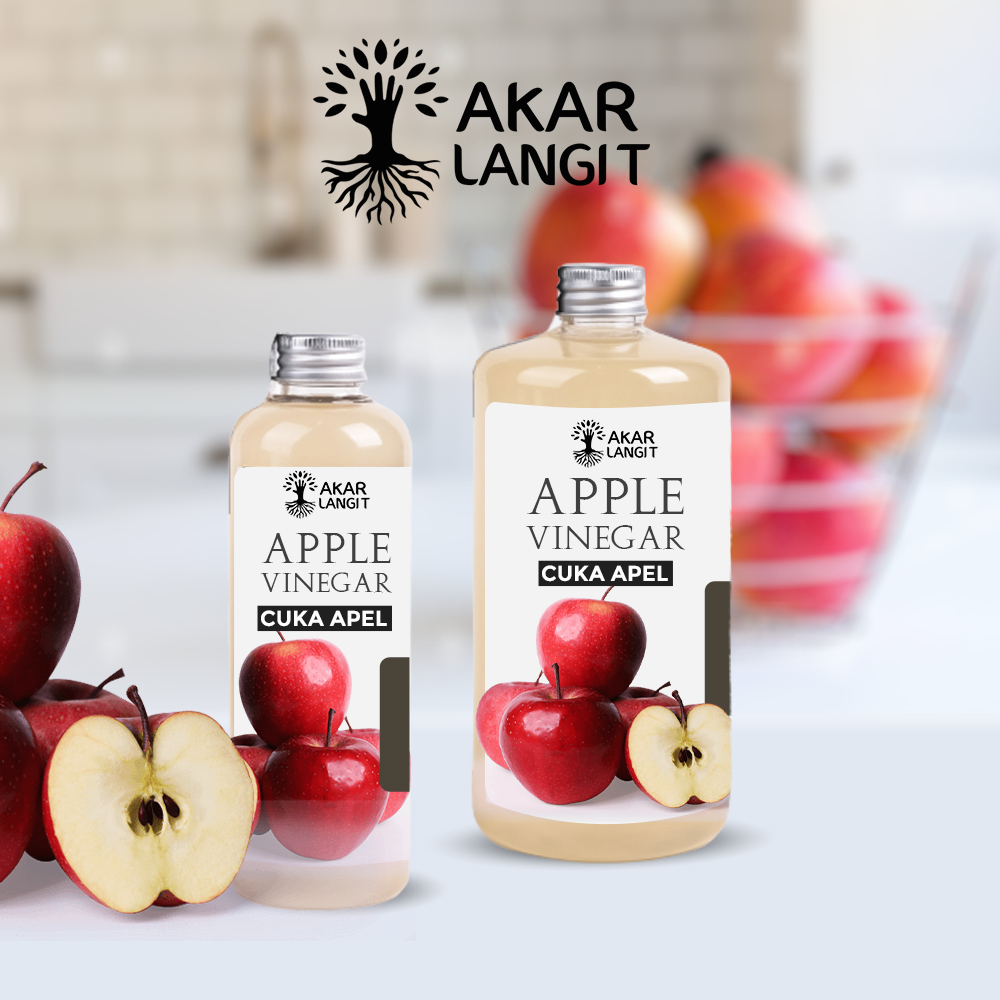 Jual CUKA APEL ORIGINAL ORGANIK 500ML / APPLE CIDER VINEGAR / CUKA SARI ...