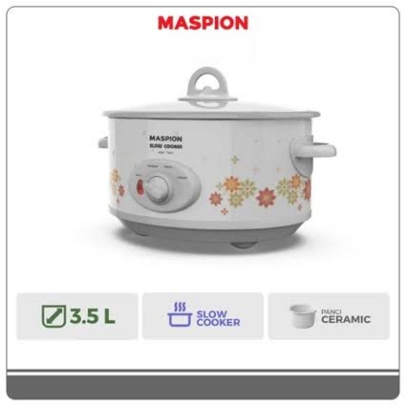 Jual SLOW COOKER SLOWCOOKER MASPION MSC 1835 MSC1835 PANCI KERAMIK ...