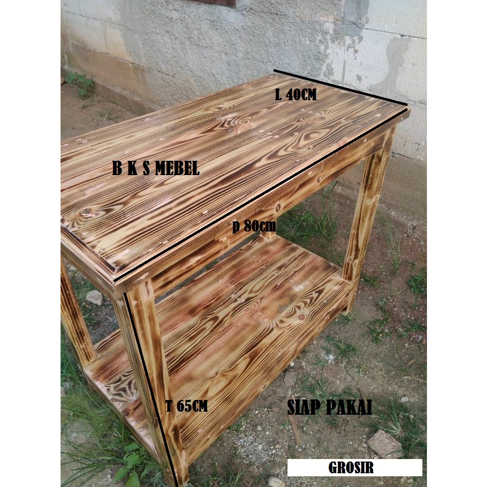 Jual Meja aquarium meja dua susun siap pakai panjang 80cm lebar 40cm ...