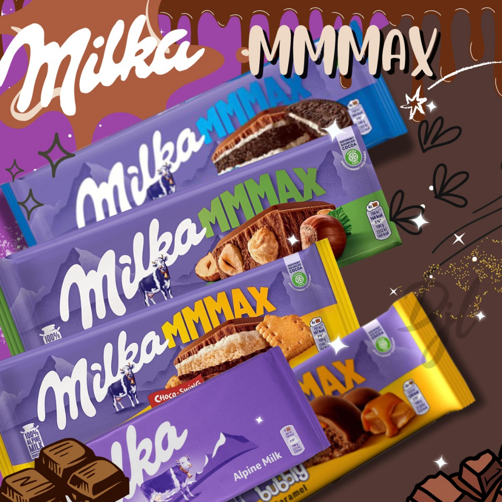 Jual Milka MMMAX Alpine Milk Chocolate Snack Food Camilan Manis Cokelat ...