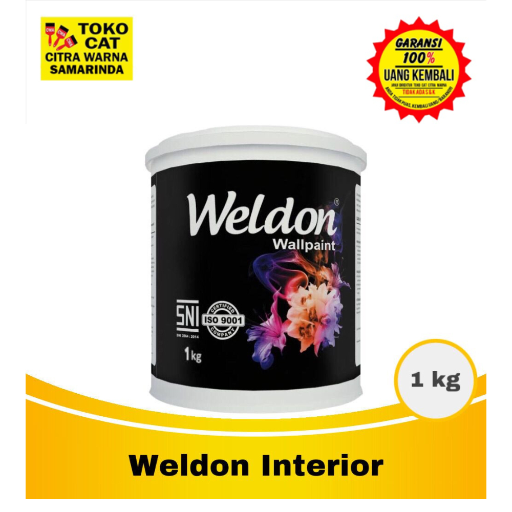 Jual Cat Tembok Interior Weldon 1 Kg | Shopee Indonesia