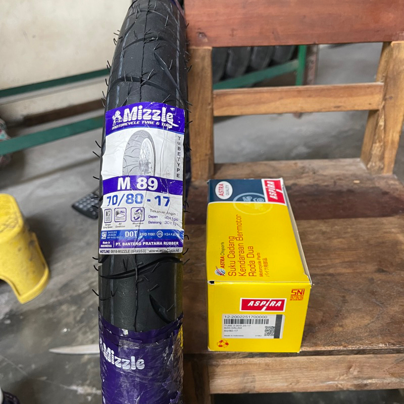 Jual Ban mizzle 60/80 & 70/80 & 80/80 Ring 17 Non Tubles Baru ...