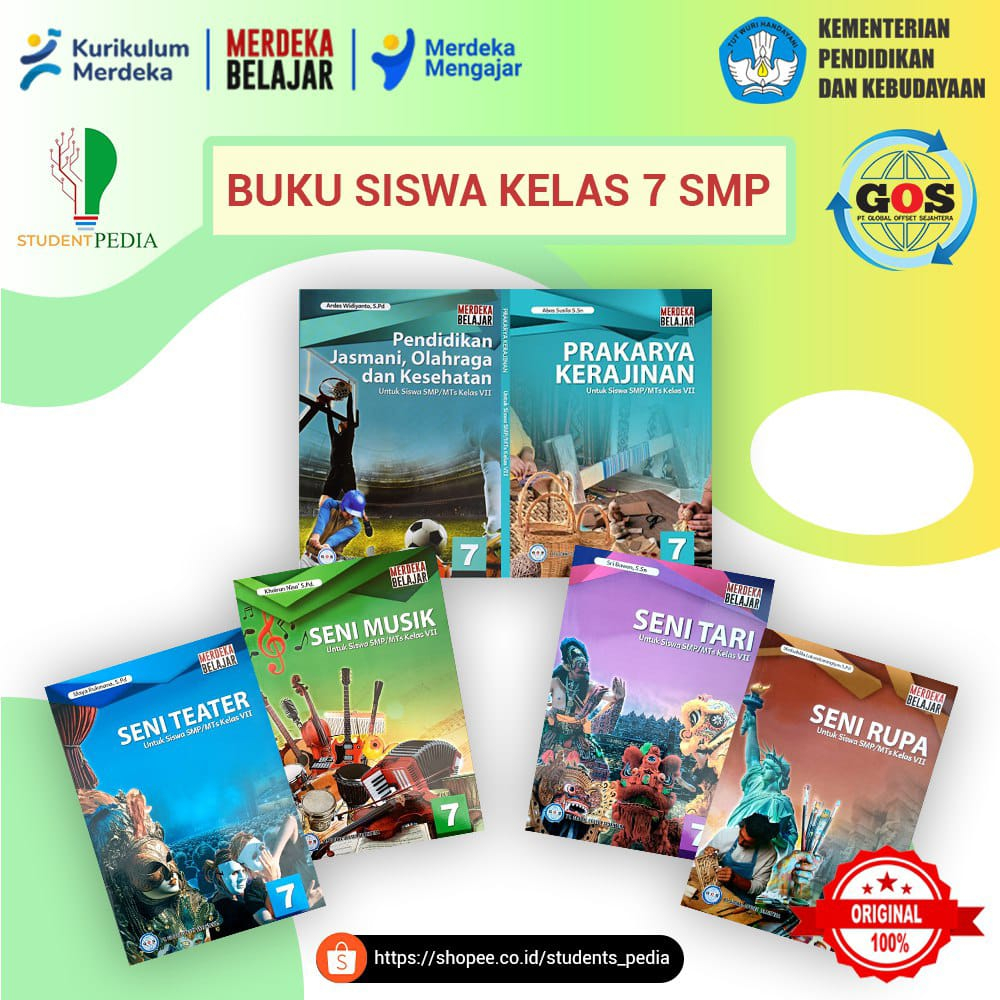 Jual Buku Paket Siswa Kelas 7 SMP/MTs - Kurikulum Merdeka / Penerbit GOS | Shopee Indonesia
