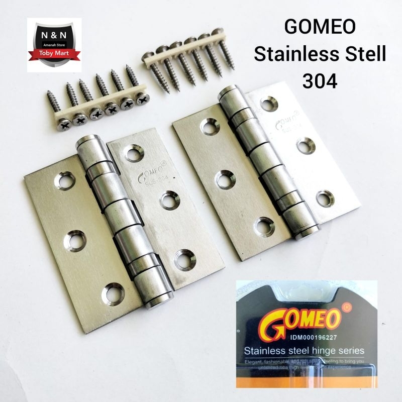 Jual Engsel jendela 3inch GOMEO stainless sus 304 - Engsel Jendela kayu ...