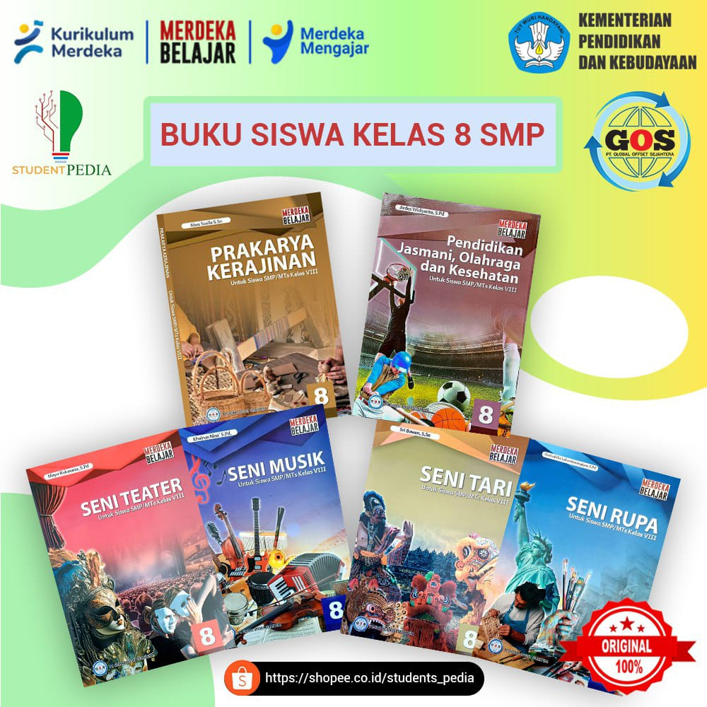 Jual Buku Paket Siswa Kelas 8 SMP/MTs - Kurikulum Merdeka / Penerbit GOS | Shopee Indonesia