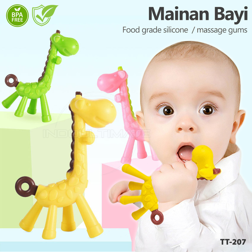 Jual Teether Mainan Gigitan Bayi Mainan Bayi Gigitan Bayi Silicone TT ...