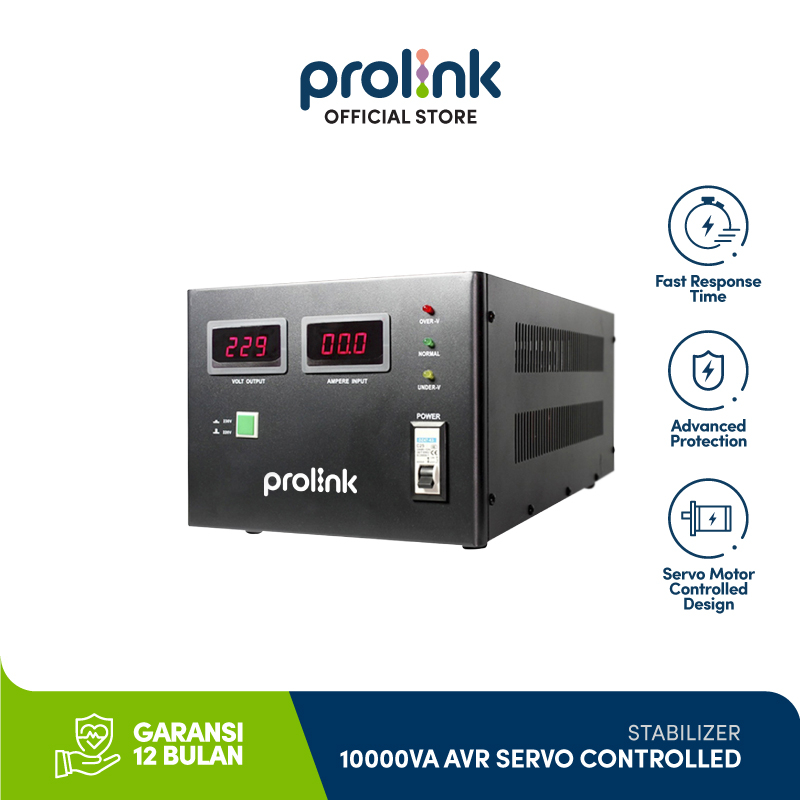 Jual PROLINK Stabilizer 10000VA AVR Servo Motor Controlled PVS10001AD ...