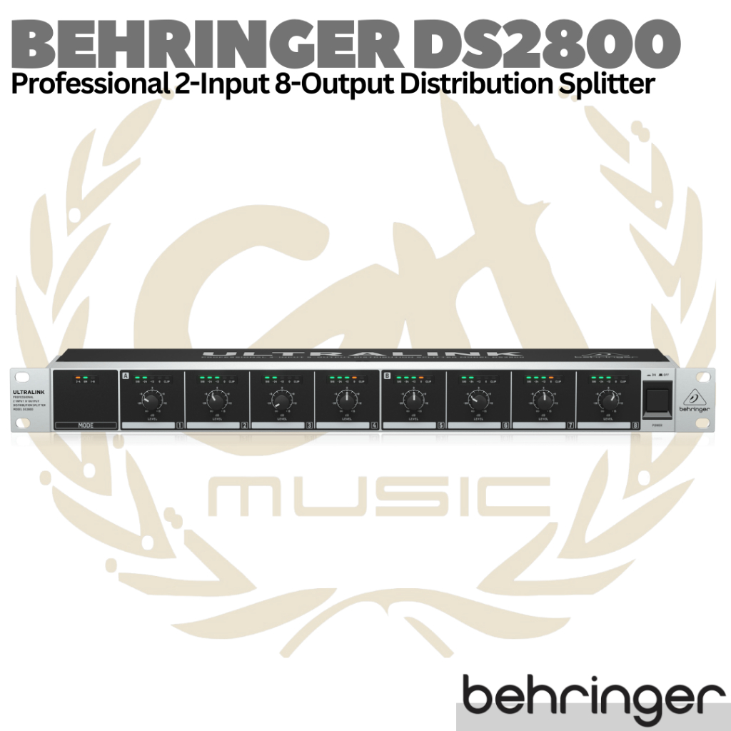 Jual BEHRINGER ULTRALINK DS2800 Audio Distribution Splitter | Shopee ...