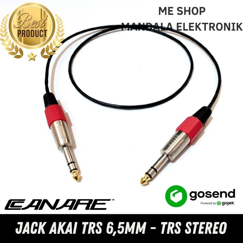 Jual Kabel Jack Akai Trs 6,5mm Stereo To Jack Akai Stereo 6,5mm 50 cm | Shopee Indonesia
