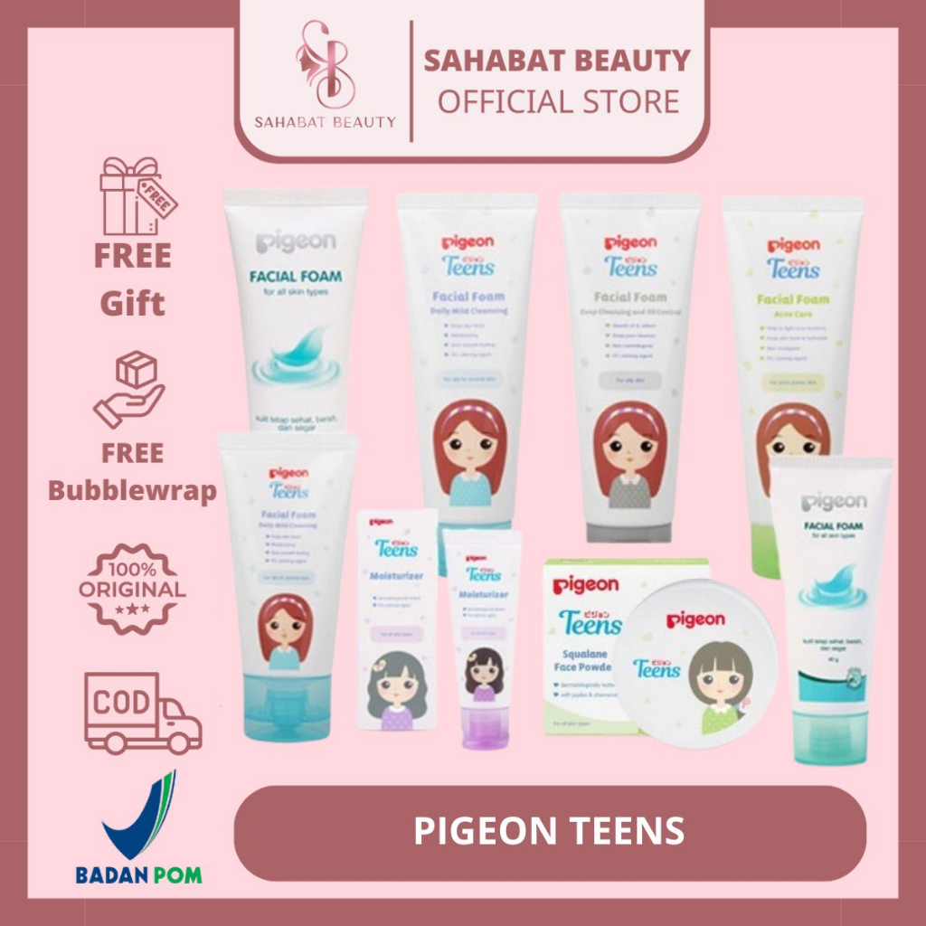 Jual PIGEON TEENS SUNSCREEN / FACIAL FOAM / MOISTURIZER / ACNE RANGER ...