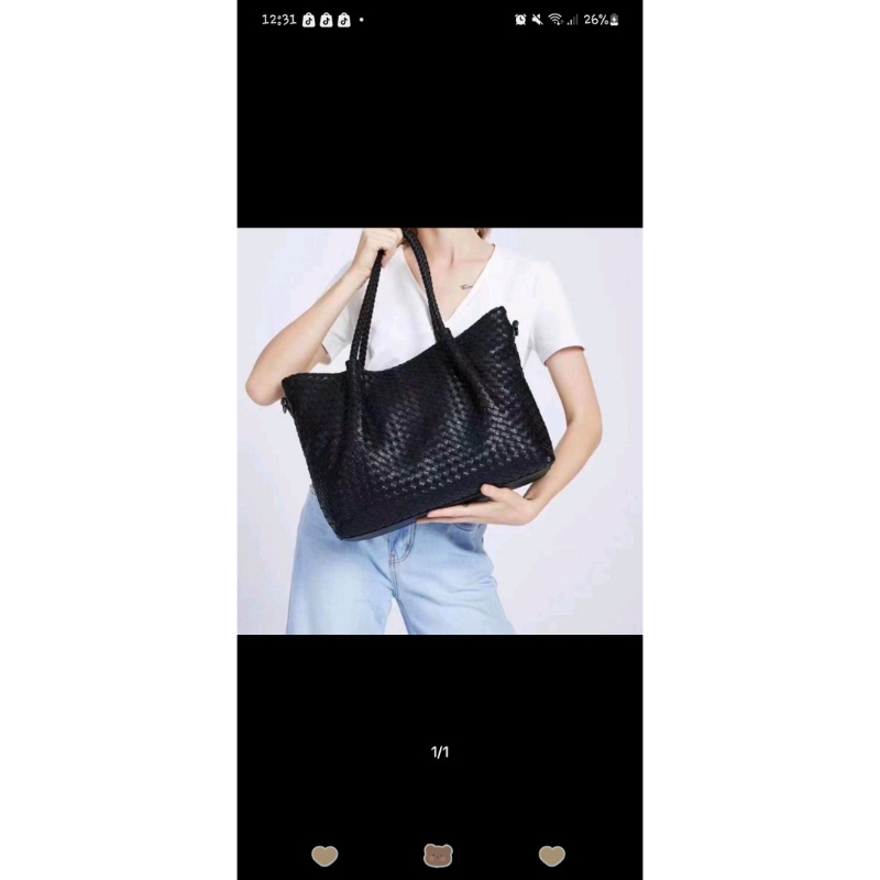 Jual Flo's Tote Bag Anyam SV jumbo (662-1#) | Shopee Indonesia