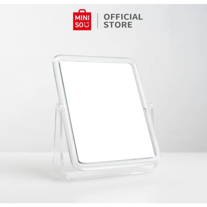 Jual MINISO Mirror 2 Sisi Double Mirror Cermin Persegi Kaca MakeUp ...
