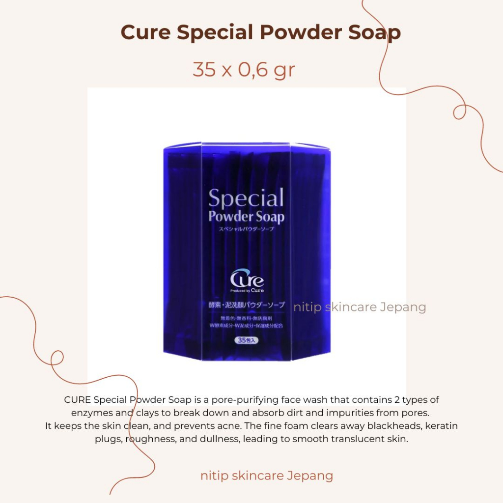 Jual PO Jepang -- cure special powder soap. sabun cuci muka powder cure ...
