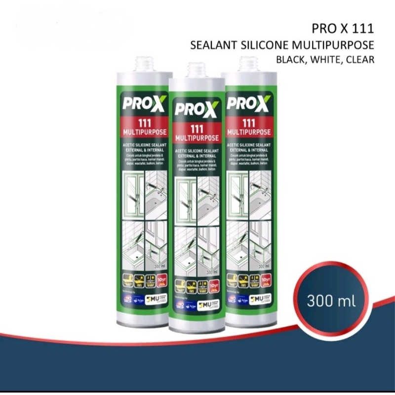 Jual PRO-X 111 Multipurpose Acetic Silicone Sealant | Shopee Indonesia