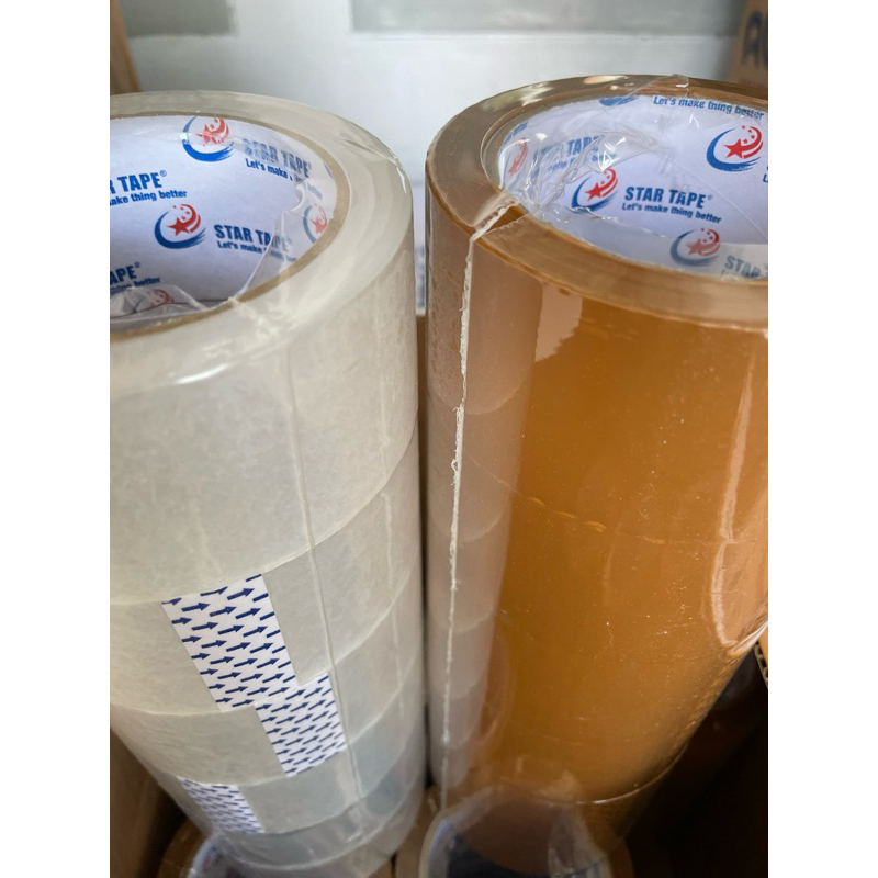 Jual Lakban Star Tape 100 yard bening / Coklat bc | Shopee Indonesia