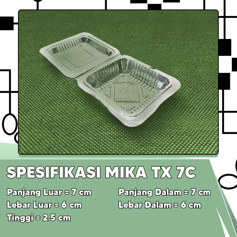 Jual Mika Kue Plastik 2A 4A 7C 7L Mika Plastik Bening | Shopee Indonesia
