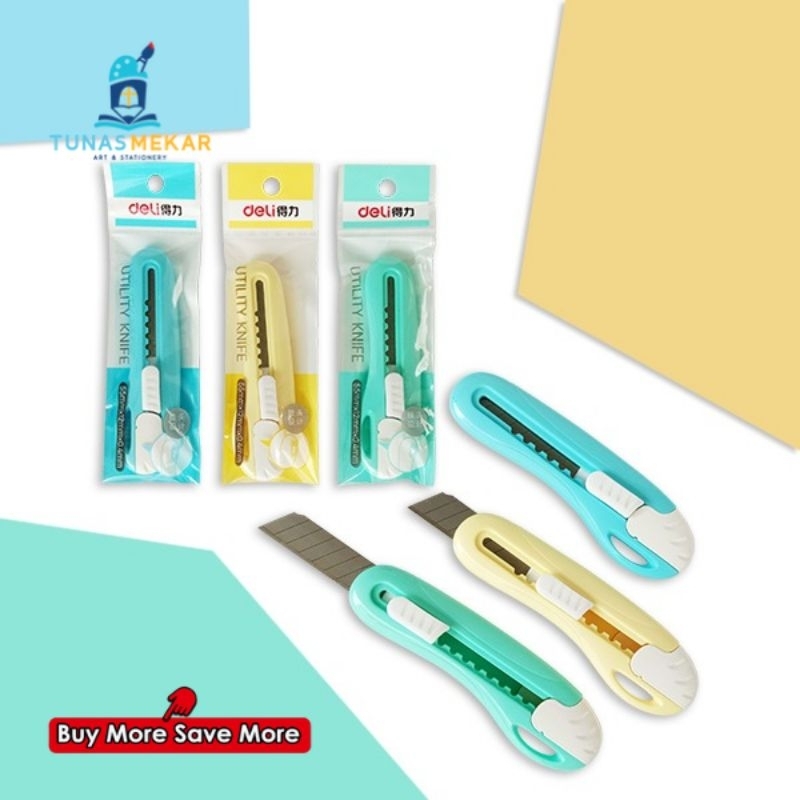 Jual Deli Cutter 2024 Utility Knife | Shopee Indonesia