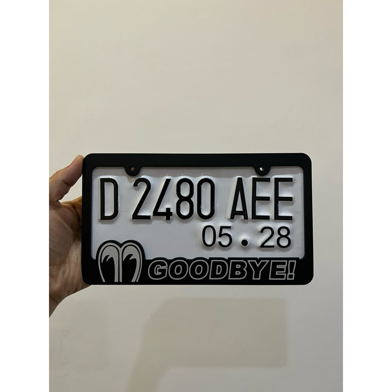 Jual License Plat Frame / frame + plat nomor motor | Shopee Indonesia