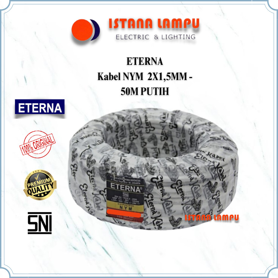 Jual Kabel NYM 2x1,5 Eterna 50 Meter | Shopee Indonesia