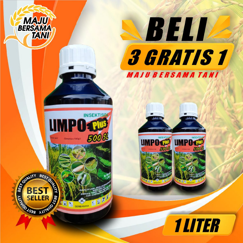 Jual LIMPO PLUS 500SL 1liter insektisida pembasmi hama wereng penggerek ...