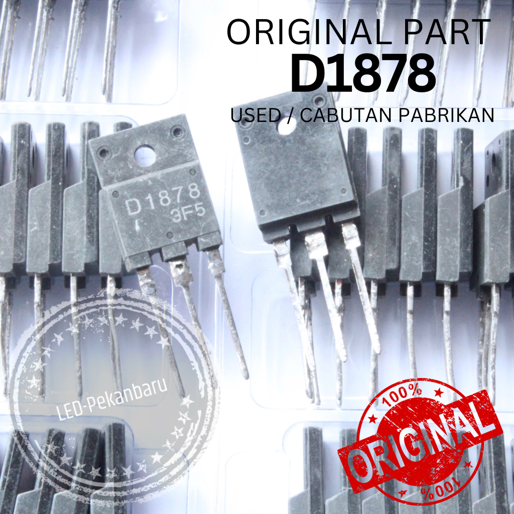 Jual TRANSISTOR HORIZONTAL D1878 D 1878 TR POWER TV DUMPER CABUTAN ...