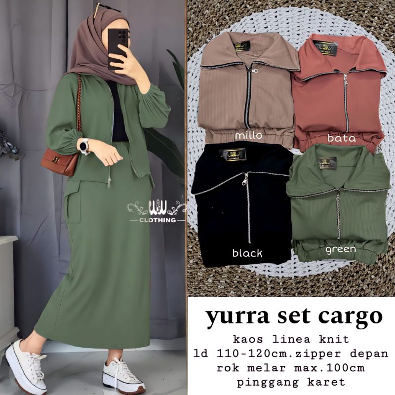 Jual YURRA SET ROK CARGO ORI W&W CLOTHING | Shopee Indonesia