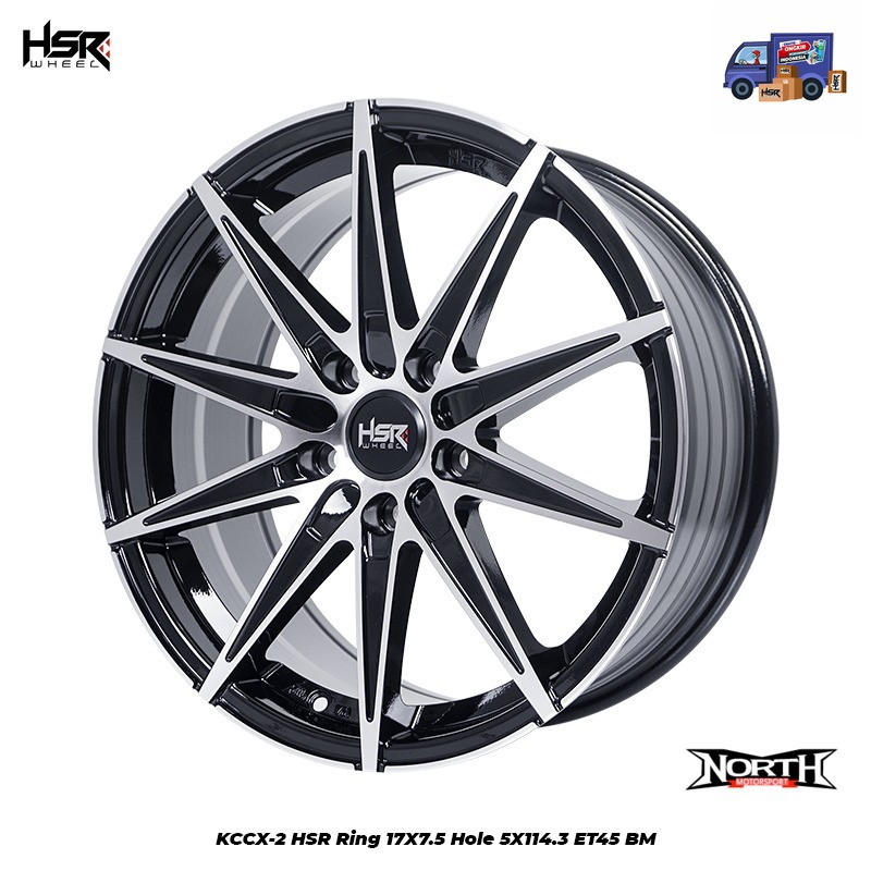 Jual Velg Racing Ring 17 Terbaru KCCX-2 HSR Lubang Baut 5 PCD 114,3 Velg Mobil Xpander Terios ...