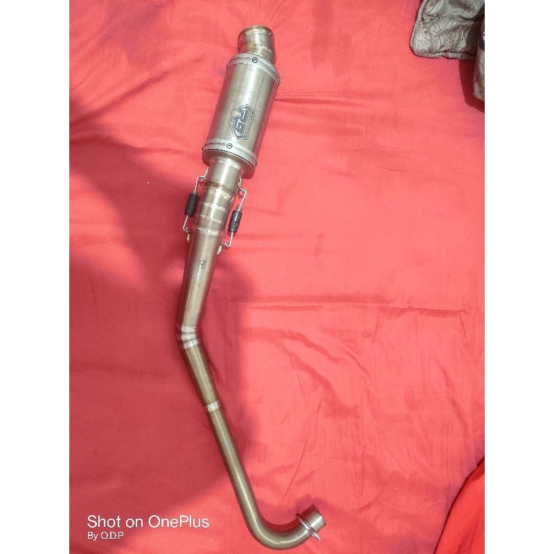 Jual knalpot r9 titanium Supra x 125, blade 110, revo absolute | Shopee ...