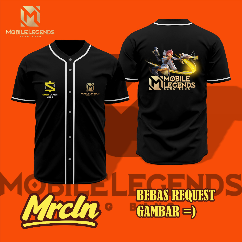 Jual Kaos Jersey Baseball Mobile Legend MLBB BEATRIX Bisa Costum Nama ...