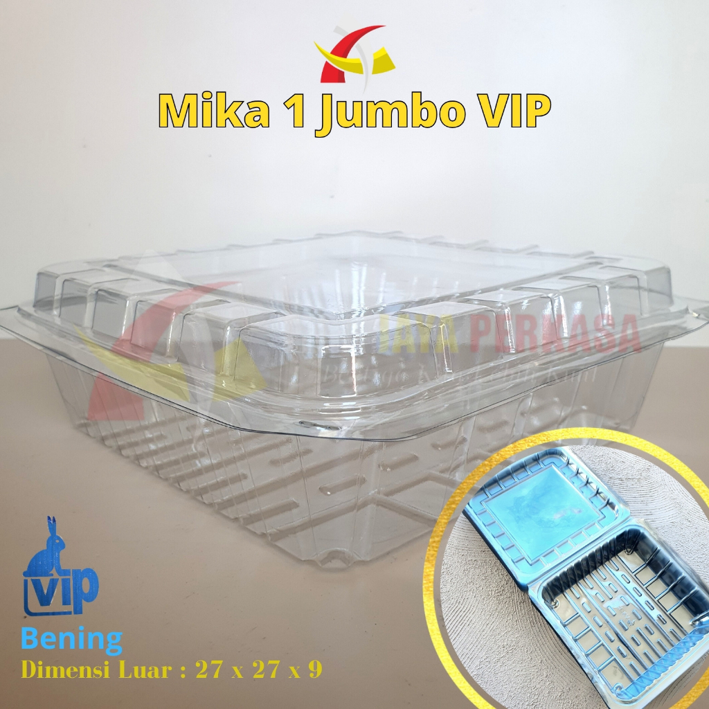 Jual Mika Jumbo VIP 1 / Mika Besar Ayam Betutu / Box Plastik Mika Kue ...