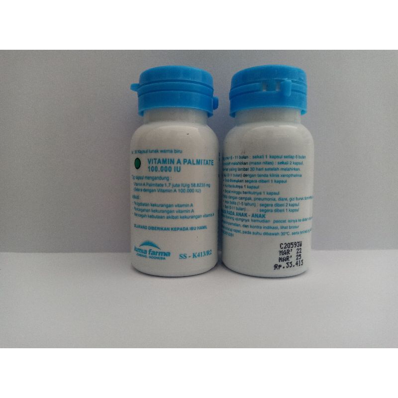 Jual VITAMIN A 100.000 IU BIRU | Shopee Indonesia