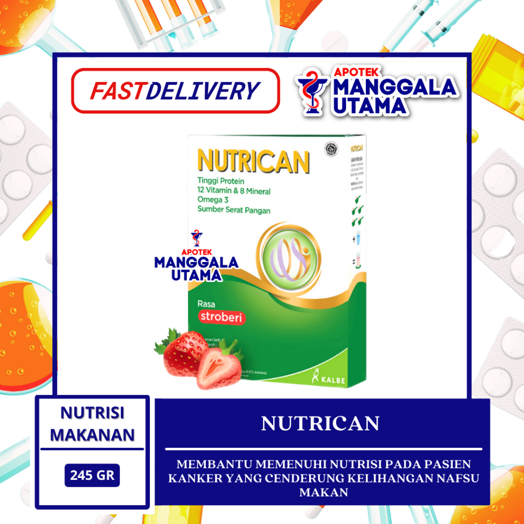 Jual NUTRICAN STRAWBERRY PER BOX ISI 245 GR | Shopee Indonesia