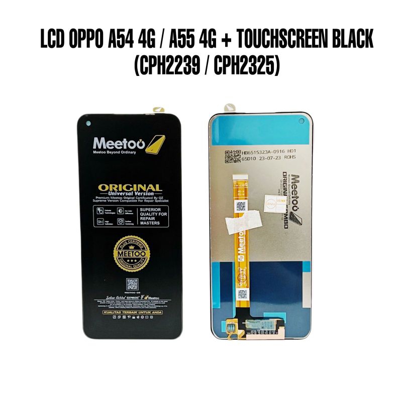 Jual LCD MEETOO OPPO A54 4G / A55 4G BLACK + TOUCHSCREEN | Shopee Indonesia